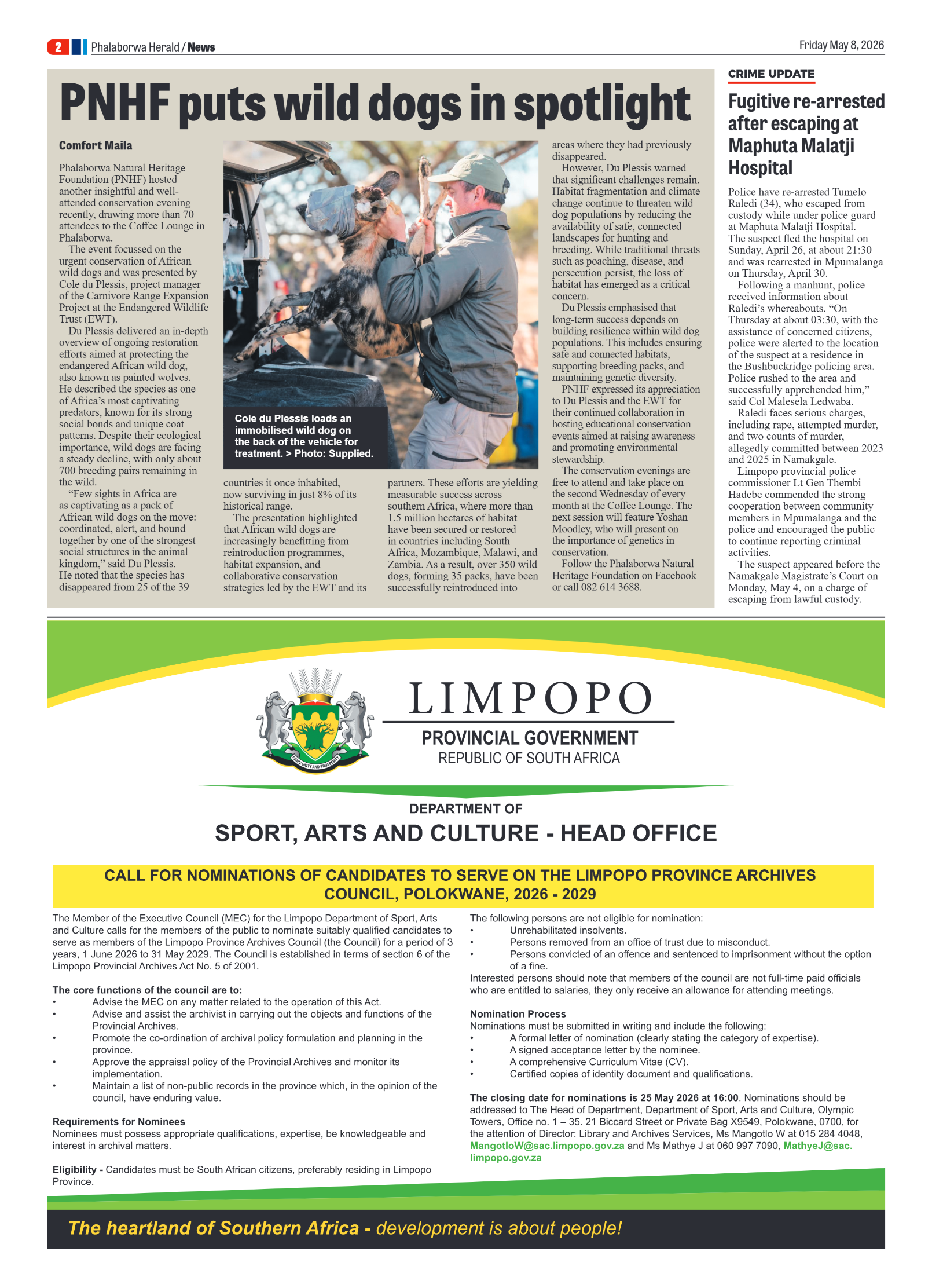 Phalaborwa Herald 8 May 2026 | Letaba Herald